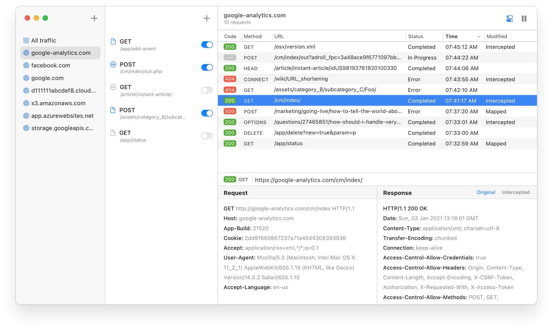 ReqRes - HTTP(S) Traffic Monitor & Debug Tool for macOS